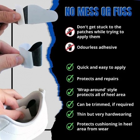 Trainer Armour Heel Hole Preventer | Shoe Protector for Active Wear ...